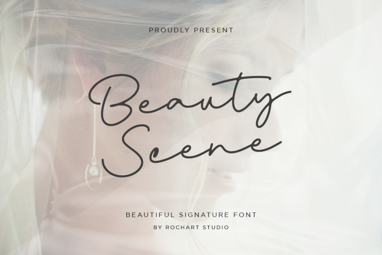 Beauty Scene || Signature Font - Rochart Studio